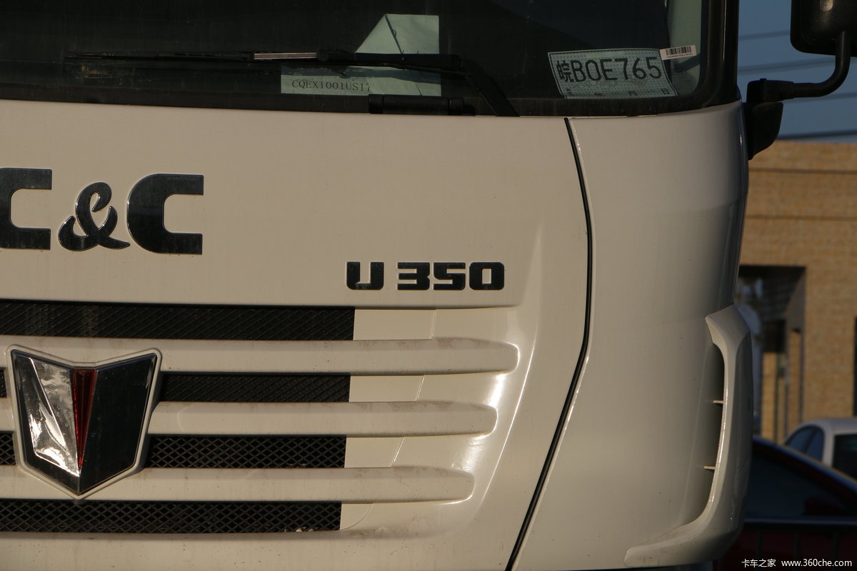 【图】联合卡车U350 350马力 6X4 4.1方混凝土搅拌车底盘(4.769速比)(QCC5252GJBD654-E)_实拍图片 ...