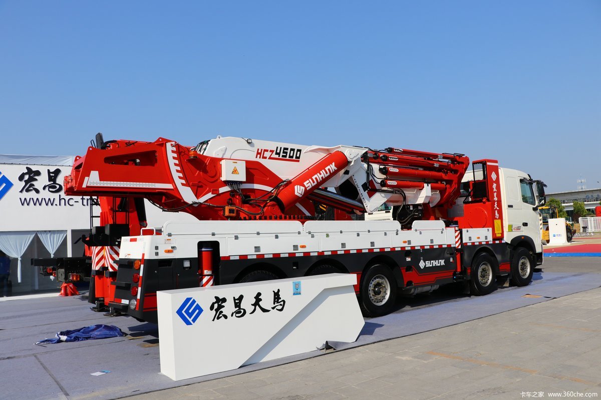 【图】中国重汽 HOWO T7H重卡 10X4 折臂随车吊(宏昌天马牌)_实拍图片_819053_卡车之家