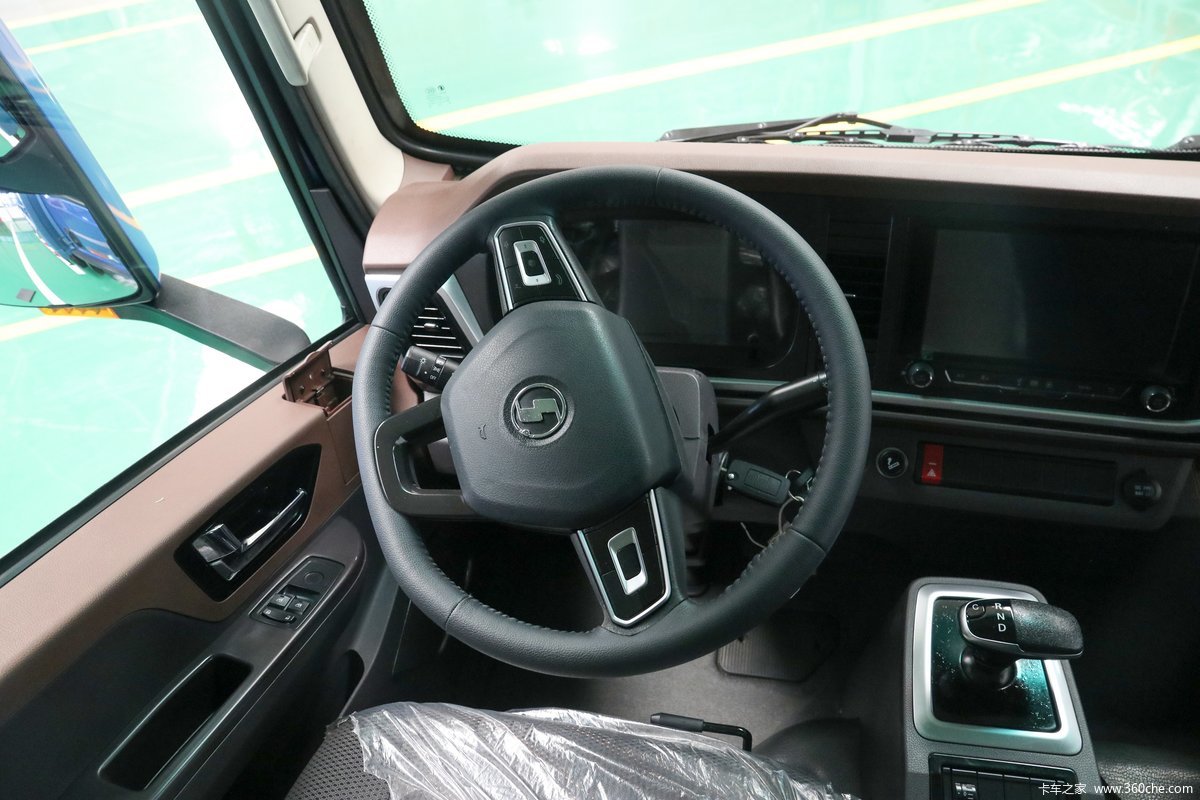 【图】陕汽商用车 轩德e9 都市版 4 5t 4 1米单排纯电动仓栅式轻卡 Sx5041ccybev331g 91 1kwh 实拍图片
