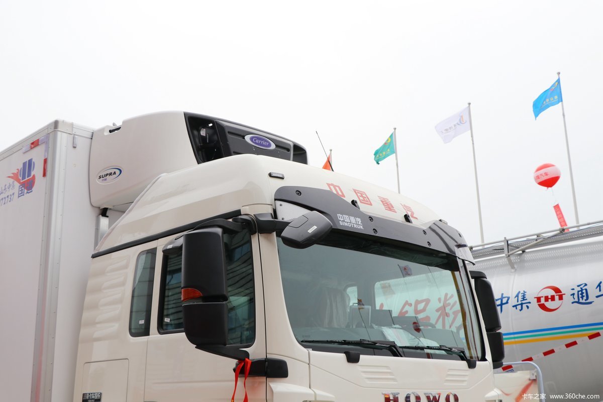 【图】中国重汽 HOWO TX 330马力 6X2 9.4米冷藏车(国六)(ZZ5257XLCN56CGF1)_实拍图片_1249238_卡车之家