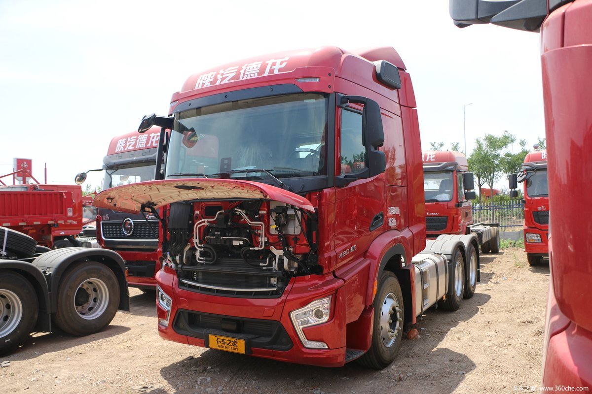 【图】陕汽重卡 德龙H6000 480马力 6X4 AMT自动挡牵引车(国六)(SX4259RD4Q1)_实拍图片_1459634_卡车之家