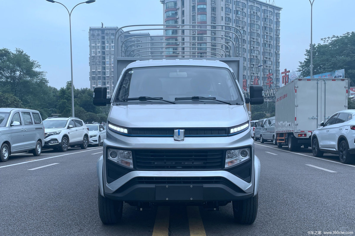 【图】吉利远程 锋锐F3E 3.5T 3.7米单排纯电动仓栅式微卡(JGL5039CCYBEVM1)61.8kWh_实拍图片_1460723_卡车之家