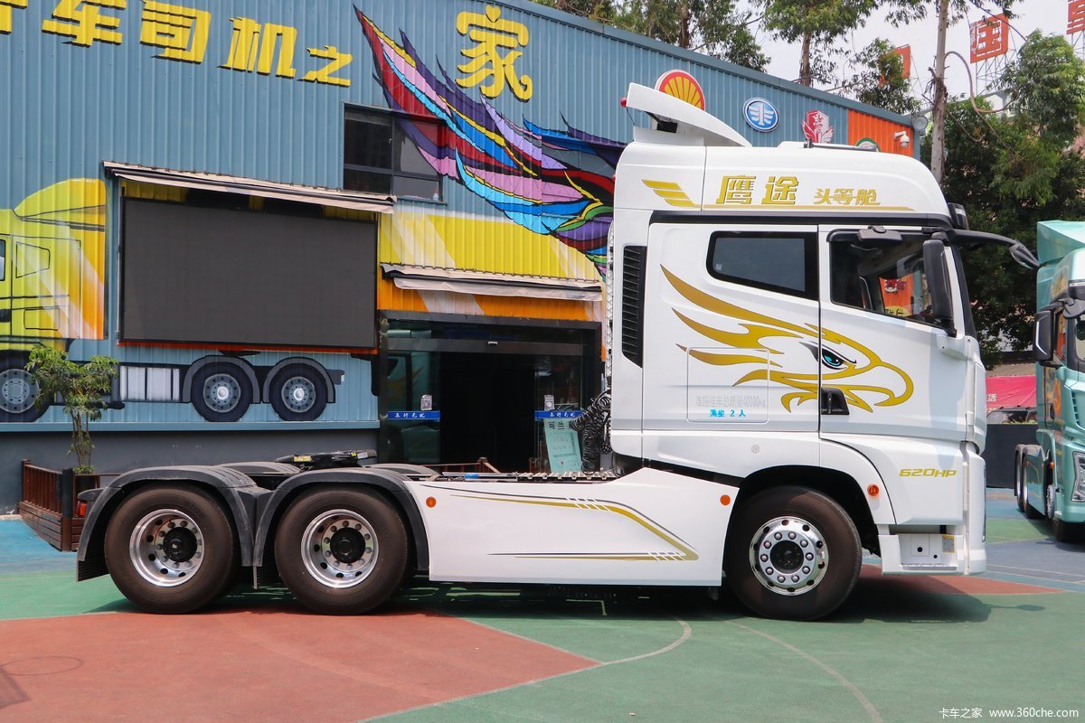 【图】青岛解放 鹰途 头等舱 620马力 6X4 AMT自动挡牵引车(国六)(CA4257P35K18T1E6A80)_实拍图片 ...