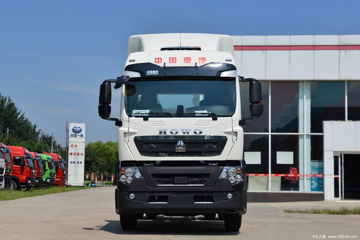 【图】中国重汽 HOWO TX重卡 400马力 4X2 牵引车(国六)(带导流罩)(ZZ4187V361GF1)_实拍图片_1509512_卡车之家