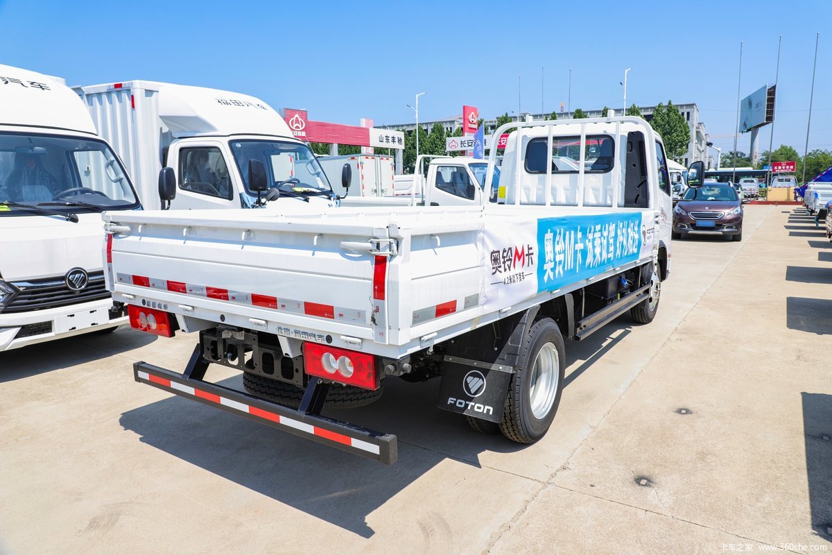 【图】福田 奥铃M卡 132马力 4.2米单排栏板小卡(国六)(BJ1044V9JBA-AB1)_实拍图片_1513088_卡车之家