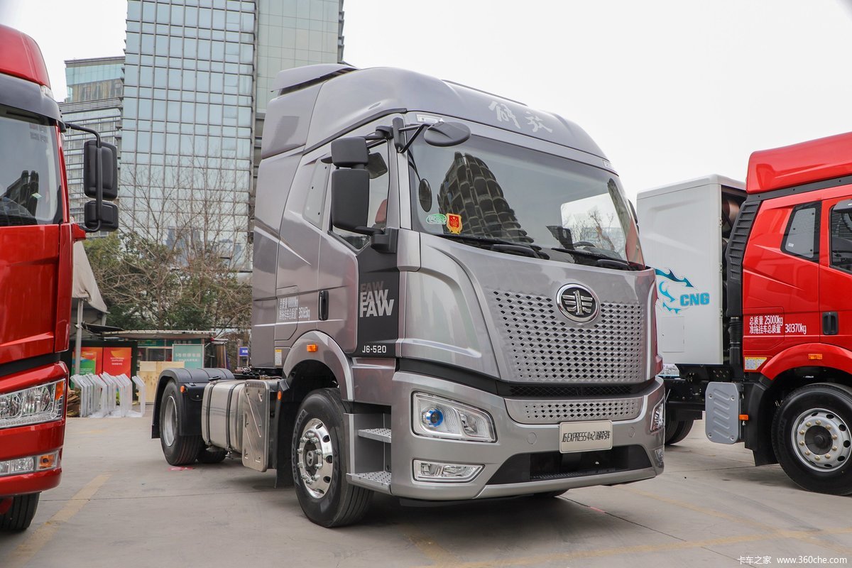 【图】一汽解放 J6E重卡 520马力 4X2 AMT自动档牵引车(CA4180P66K25E6)_实拍图片_1598891_卡车之家