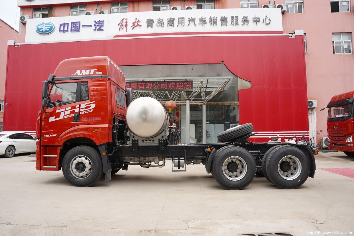 【图】青岛解放 JH5重卡 460马力 6X4 LNG自动档牵引车(CA4251P2K15T1E6A80)_实拍图片_1702689_卡车之家