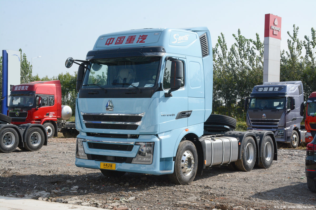 【图】中国重汽 HOWO TH7重卡 570马力 6X4 AMT自动挡牵引车(国六)_实拍图片_1748662_卡车之家