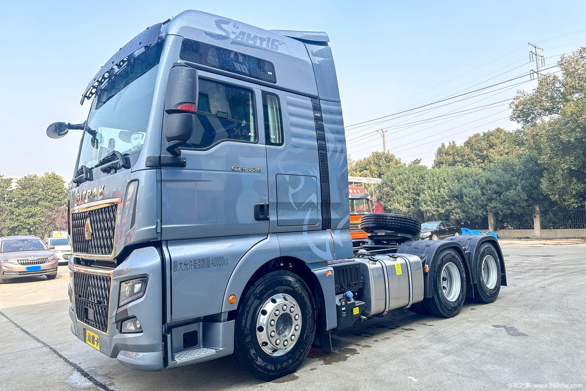 【图】中国重汽 汕德卡SITRAK G7H重卡 570马力 6X4 AMT自动档牵引车(ZZ4256W324HF1B)_实拍图片 ...