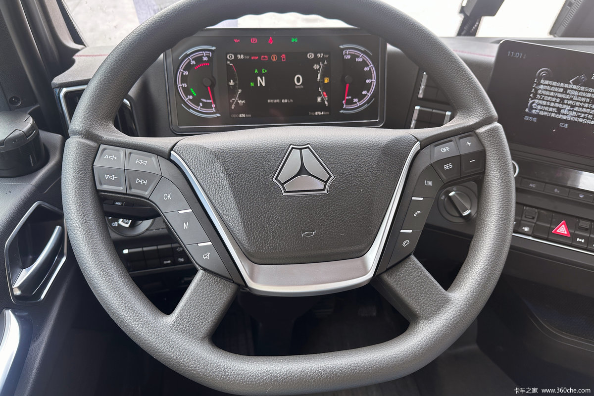 【图】中国重汽 汕德卡SITRAK G7H重卡 570马力 6X4 AMT自动档牵引车(ZZ4256W324HF1B)_实拍图片 ...