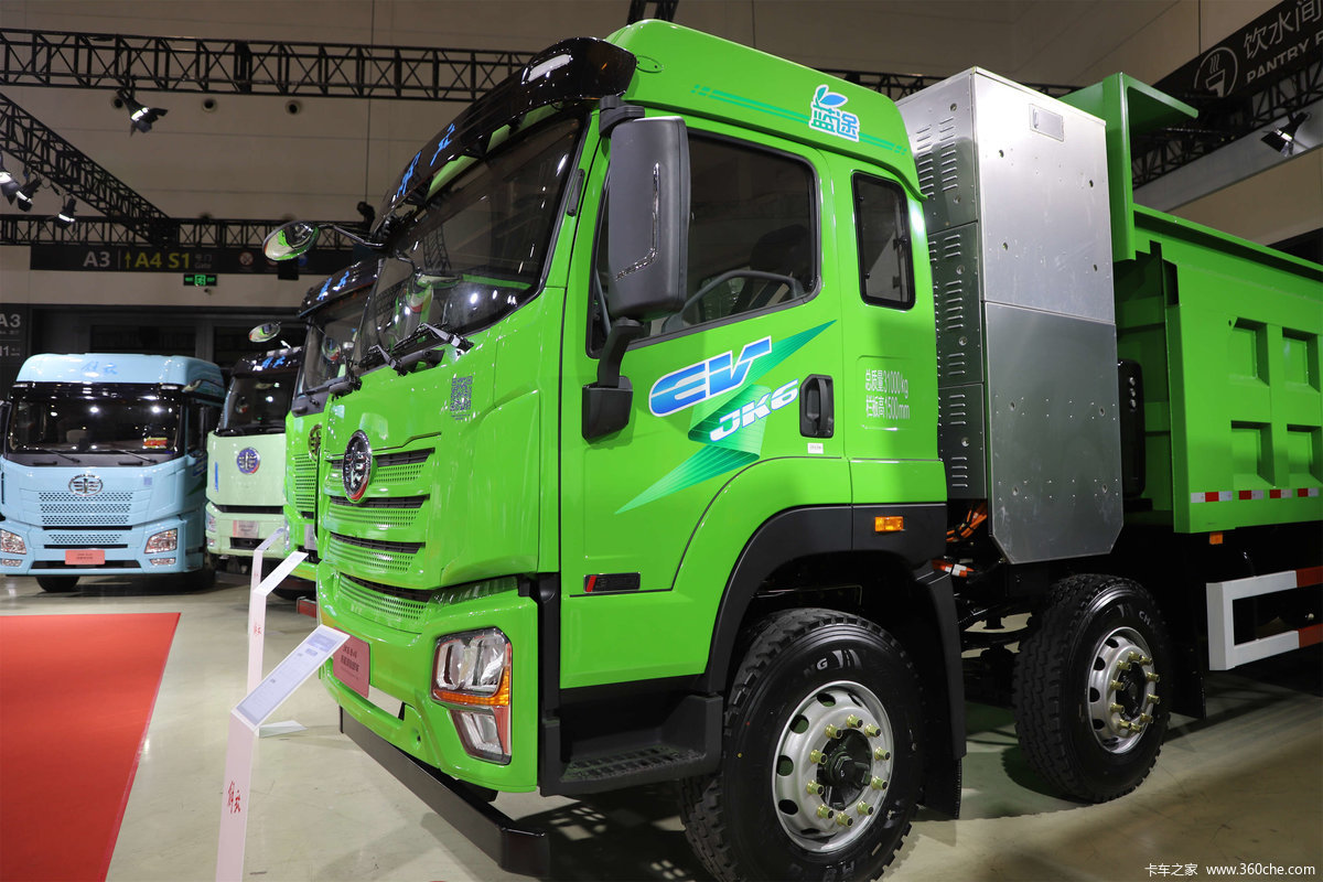 【图】青岛解放 JK6 8X4 6.8米纯电动自卸车_实拍图片_2016506_卡车之家