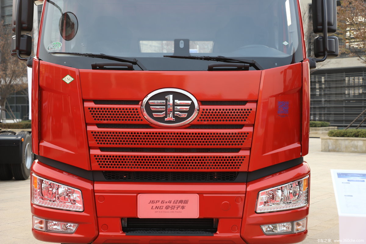 【图】一汽解放 J6P 经典版 480马力 6X4 LNG牵引车(子车)(CA4180P66K1E6)_实拍图片_2017969_卡车之家